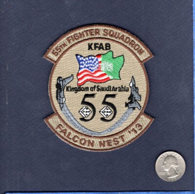 55th FS SHOOTERS YKFAB Saudi Arabia 2013 USAF F-16 FALCON Squadron ...