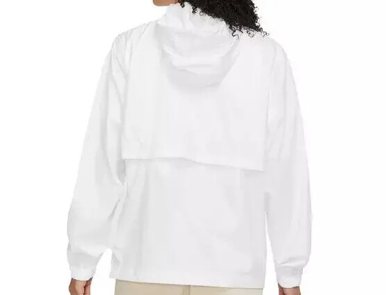 Nike Women's White/Black Essential Repel Woven Jacket (DN5008-100) Size ...