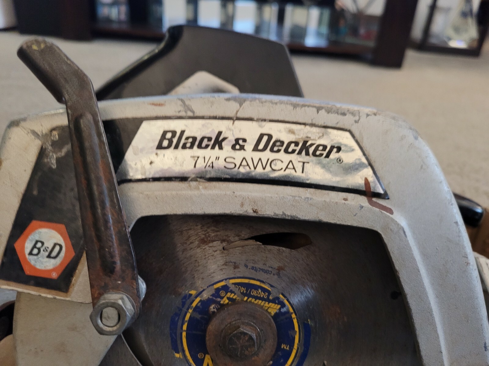 Vintage Black And Decker 4700rpm Sawcat 3009 Type 7 1/4" Circular Saw ...