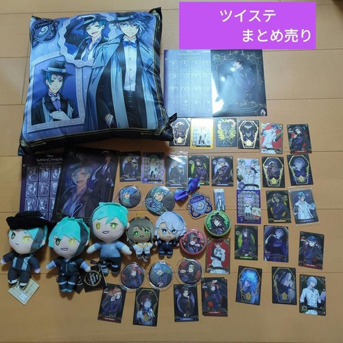 Twisted Wonderland Goods lot Tin badge Jade Floyd Leech Card Cushion ...
