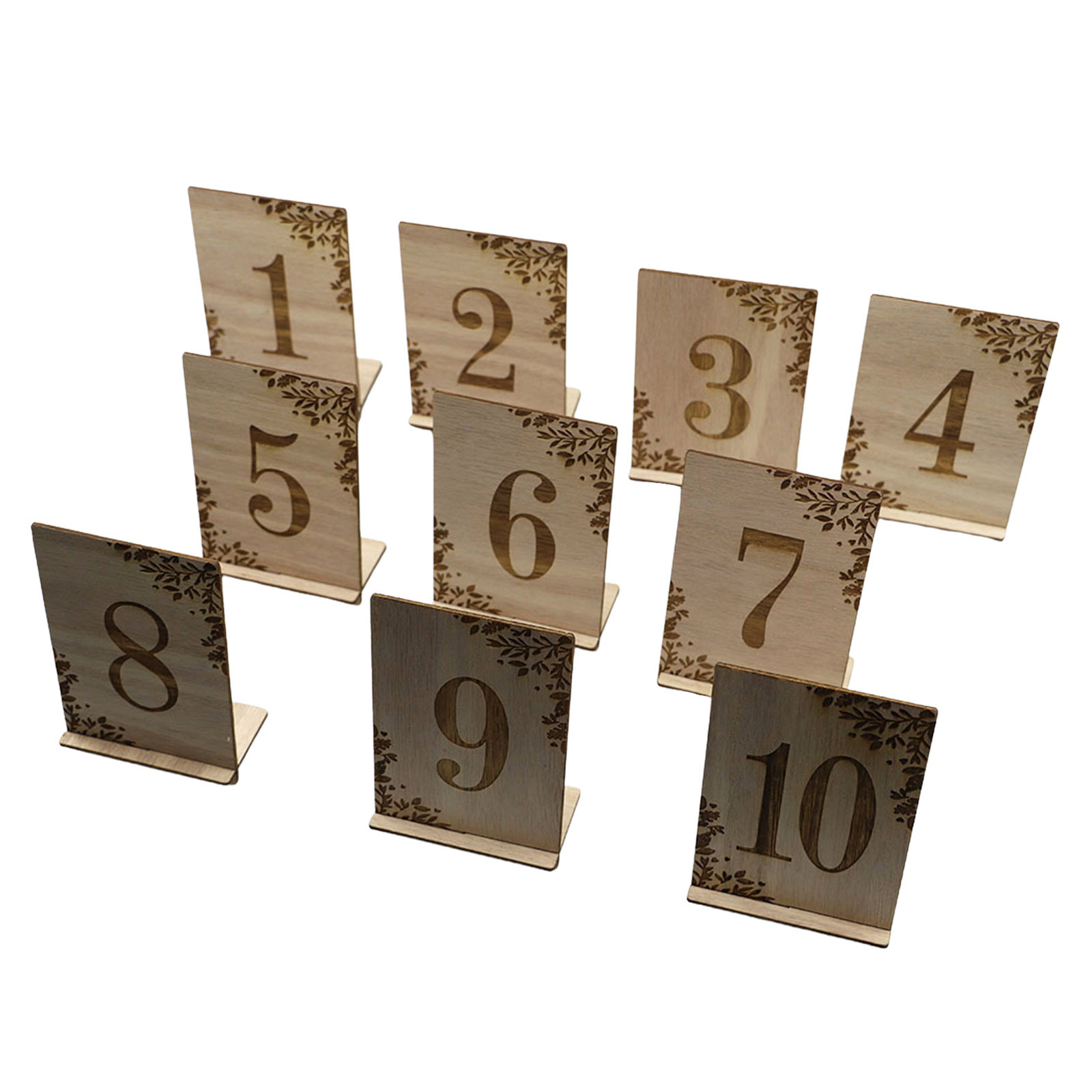 1-10 Wooden Table Numbers Rustic Wood Wedding Table Numbers for Table ...