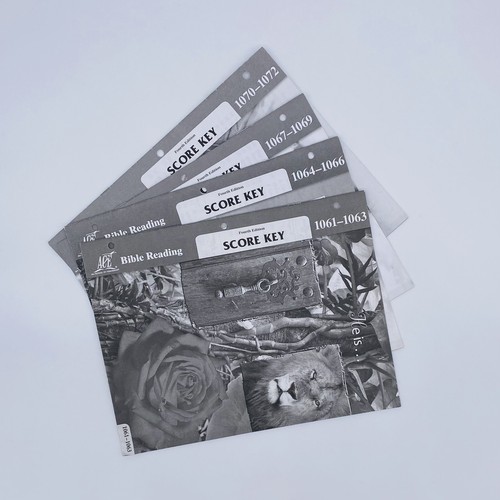 ACE School Of Tomorrow Bible Reading 6th Grade SCORE KEYS 1061-1072 | eBay