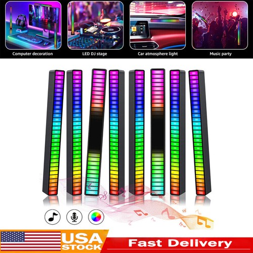 Voice-Activated Lights Wireless Pickup Music Sound Control Colorful LED ...