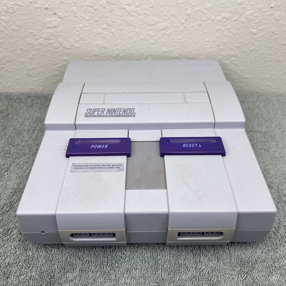 Super Nintendo SNES Original Console OEM System 3 Mario Games Donkey ...