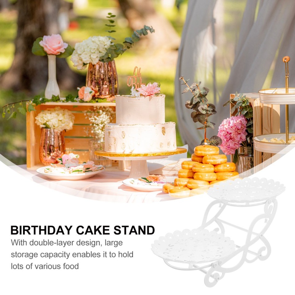 Plastic Cake Stand Wedding Party Dessert Rack Unique Dessert Tray ...