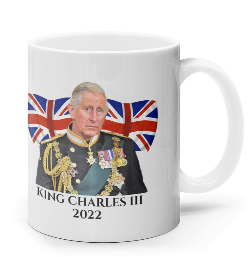 King Charles III mug, King Charles mug 2022 Ceramic Mug, God save king ...