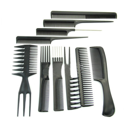 New! Salon Hair Set 10 Comb Set Profession Hairdressing Plastic Barbers ...