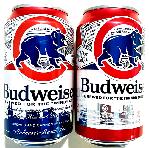 Budweiser Chicago Cubs Lmtd Ed 2023 or 2024 empty Beer can Anheuser ...