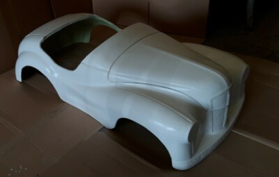 Austin J40 Pedal Car Shell Tot Rod Fiberglass Half scale New ...