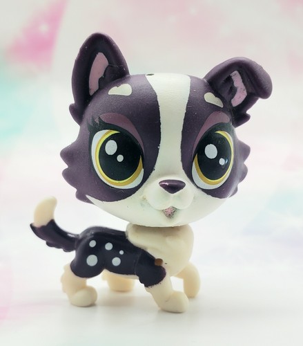 Littlest Pet Shop Authentic # 3913 Dawna Robertson Purple White Dog ...