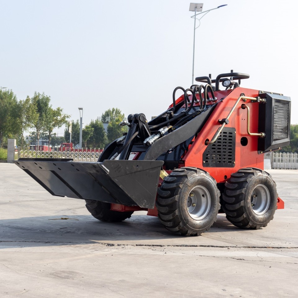 pickup 320kg Wheel Type Mini Skid Steer Loader 13.5HP Engine NJ/GA ...