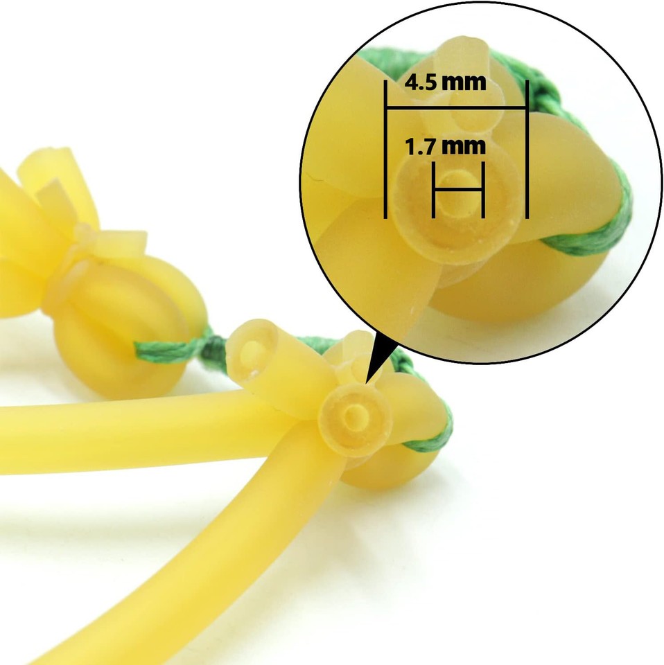 10/20pc Powerful Fishing Rubber Bands Slingshot Bowfishing Tube ...