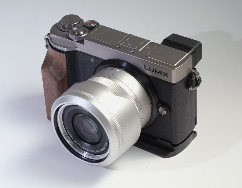 Ebony Walnut Wood Handle Grip for Panasonic GX9 Ultra Light Weight ...