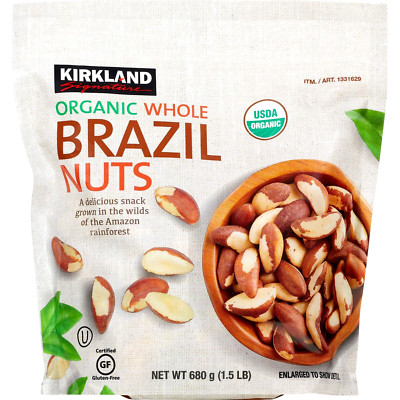 Kirkland Signature Organic Whole Brazil Nuts 24 oz 1.5lbs Kosher | eBay