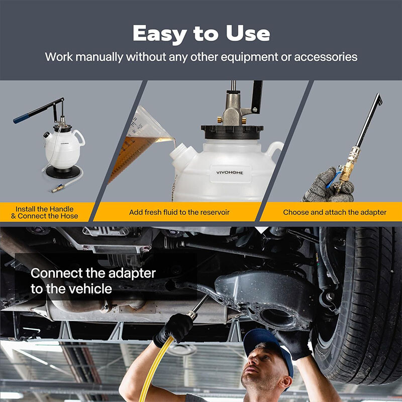 Transmission Fluid Pump 2 Gallon ATF Refill Pump System Kit 7.5L w/ 15 ...