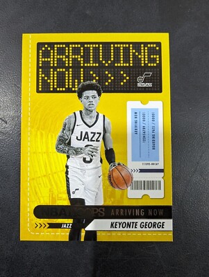 2023-24 Panini NBA Hoops - Keyonte George #6 Arriving Now Rookie Card ...