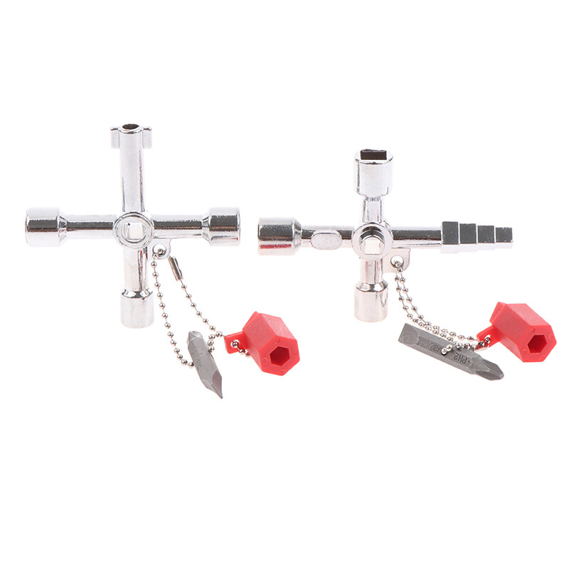 Multifunction 4 Ways Universal Triangle Wrench Key Plumber Keys Triang ...