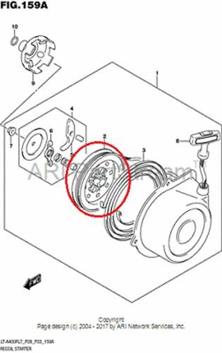 NEW OEM SUZUKI KING QUAD EIGER 400 STARTER RECOIL REEL | eBay