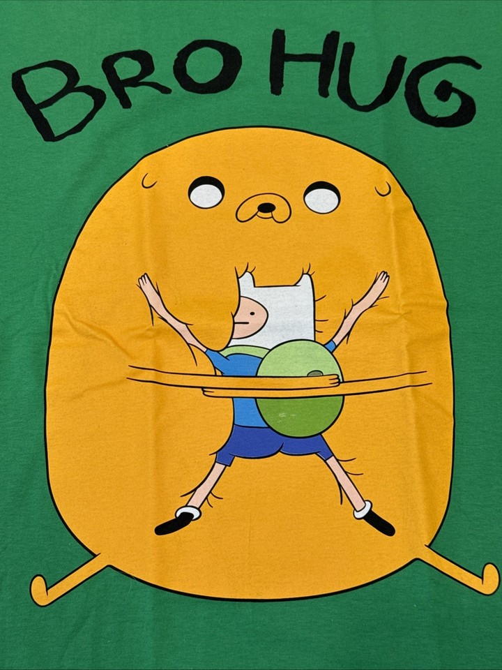 2012 Cartoon Networks NEW OLD STOCK Adventure Time BRO HUG Tee Size ...