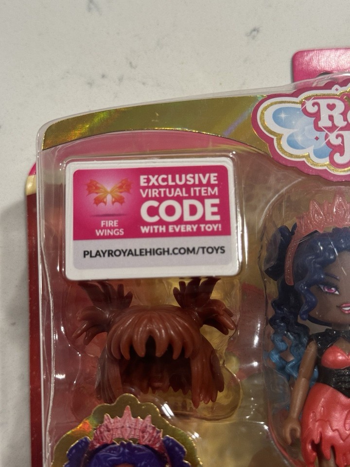 Royale High 3" Fire Fairy Fashion Doll w/9 Accessories & Virtual Code ...