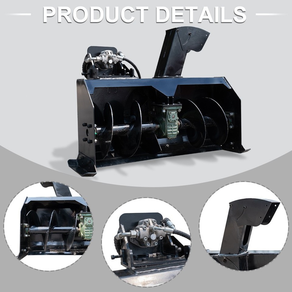 MMS Snow Blower Attachment Fit Toro Dingo Mini Skid Steer Loaders Snow ...