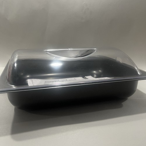 New Rectangle Metal Cake Baking Pan Removable Hard Plastic Lid Built In ...