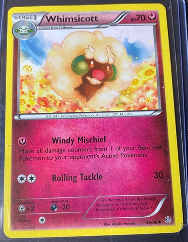 Whimsicott 56/98 - Uncommon Pokemon Card - Ancient Origins Set (2015 ...
