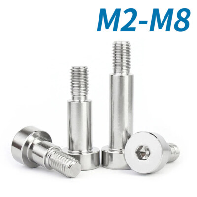 M2 M2.5 M3 M4 M5 M6 M8 Shoulder Bolt Screws Stainless Steel Allen ...