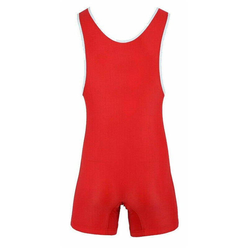 Men's Wrestling Singlet High Quality Team Sports Singlets Blue-Red ...