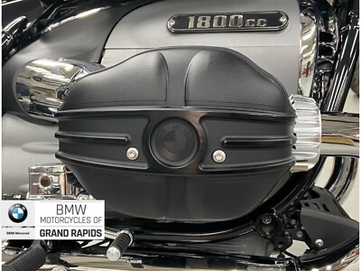 BMW R18 BILLET VALVE COVERS TWO-TONE BLACK FITS 2021 BMW R18 CLASSIC TC ...