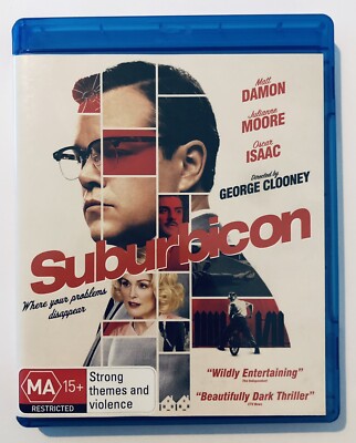 Suburbicon (Blu-Ray) VGC Rated MA15+ Movie 🍿 Region B Matt Damon ...