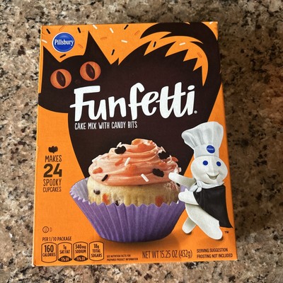 NEW Pillsbury Halloween Fall Funfetti Cake Mix With Candy Bits Limited ...