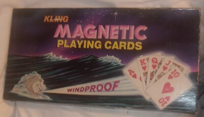 VINTAGE KLING MAGNETIC PLAYING CARDS IN GOOD CONDITIO BOX HAS SOME WEAR ...