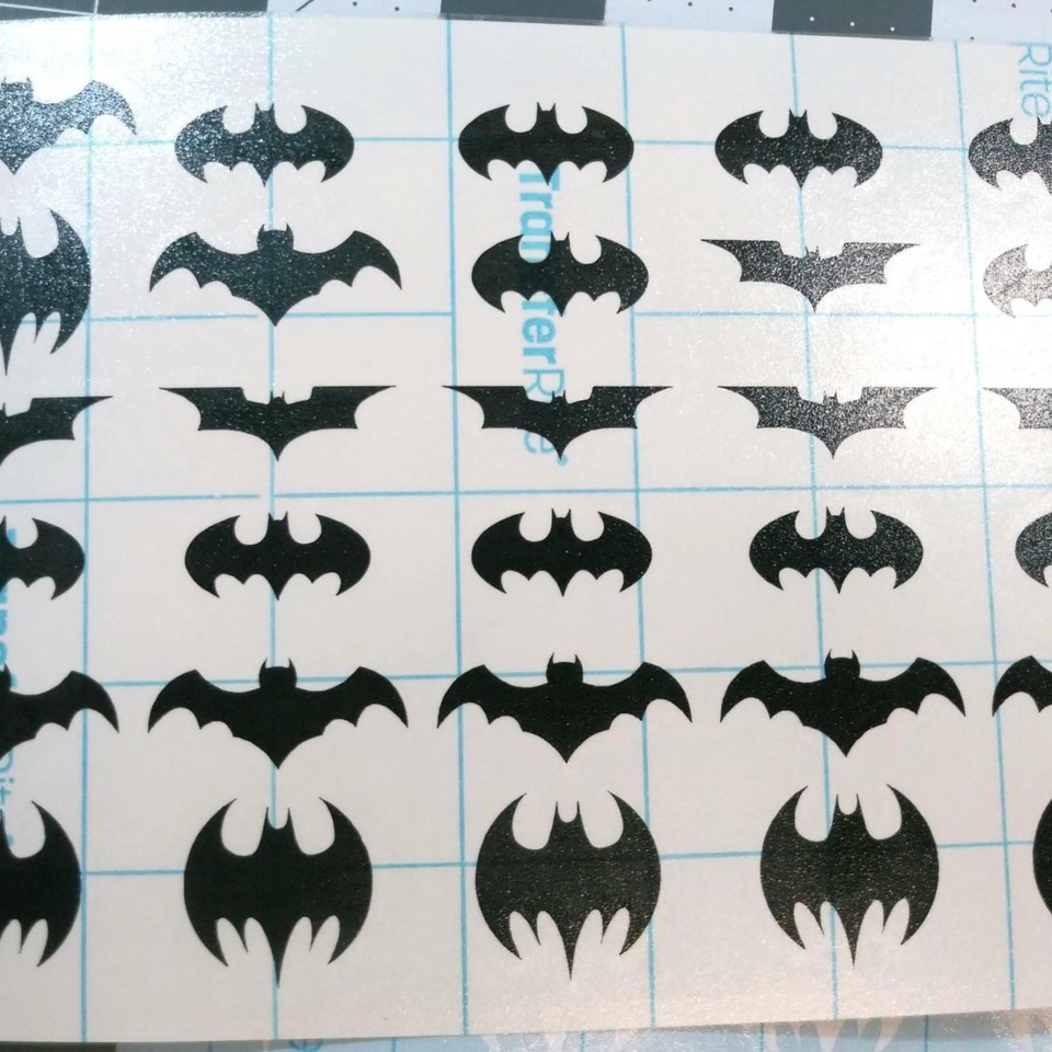 Batman Dark Knight Mini Logos Vinyl Stickers Decals Sheet | eBay