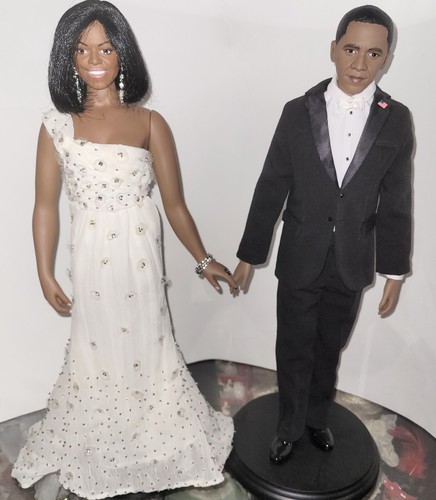 Barack and Michelle Obama 2008 Inauguration Dolls by Danbury Mint ...