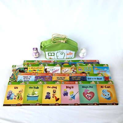 Leapfrog Tag Junior LeapReader Jr Lot 2 Readers 22 Board Books Carrying ...
