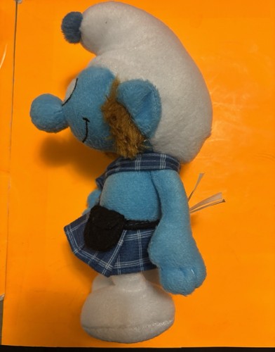 Gutsy Smurf Blue Plush 9" Stuffed Character Toy 2013 Kellytoy Scottish ...