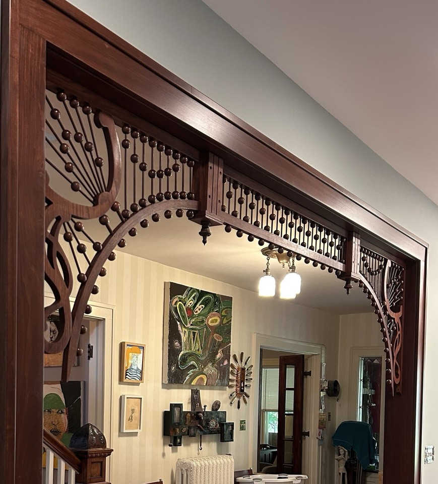 Victorian Fretwork Nouveau Gingerbread Spandrel For Old Home ...