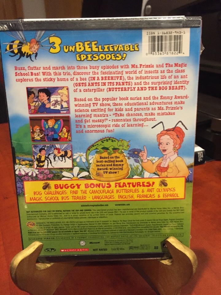 The Magic School Bus: Bugs, Bugs, Bugs! (DVD,1994) Scholastic Video/Mfg ...
