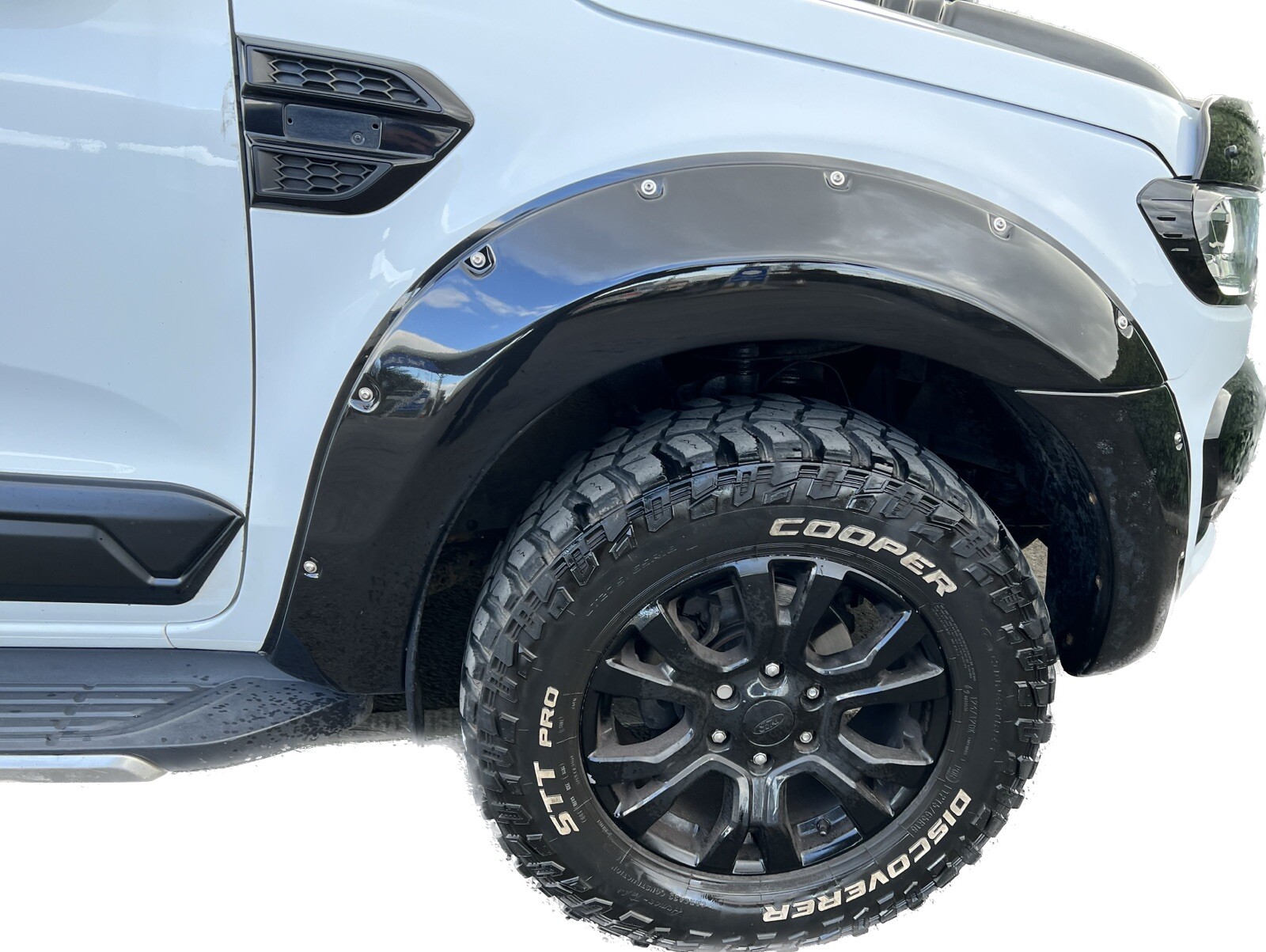 BEST FIT Gloss Black Raptor Extra Wide Arch Kit Ford Ranger 2016 - 2022 ...