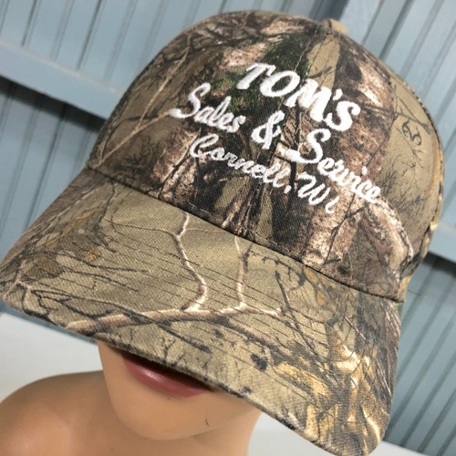 Tom's Sales and Service Cornell Wisconsin Camo Snapback Baseball Hat ...