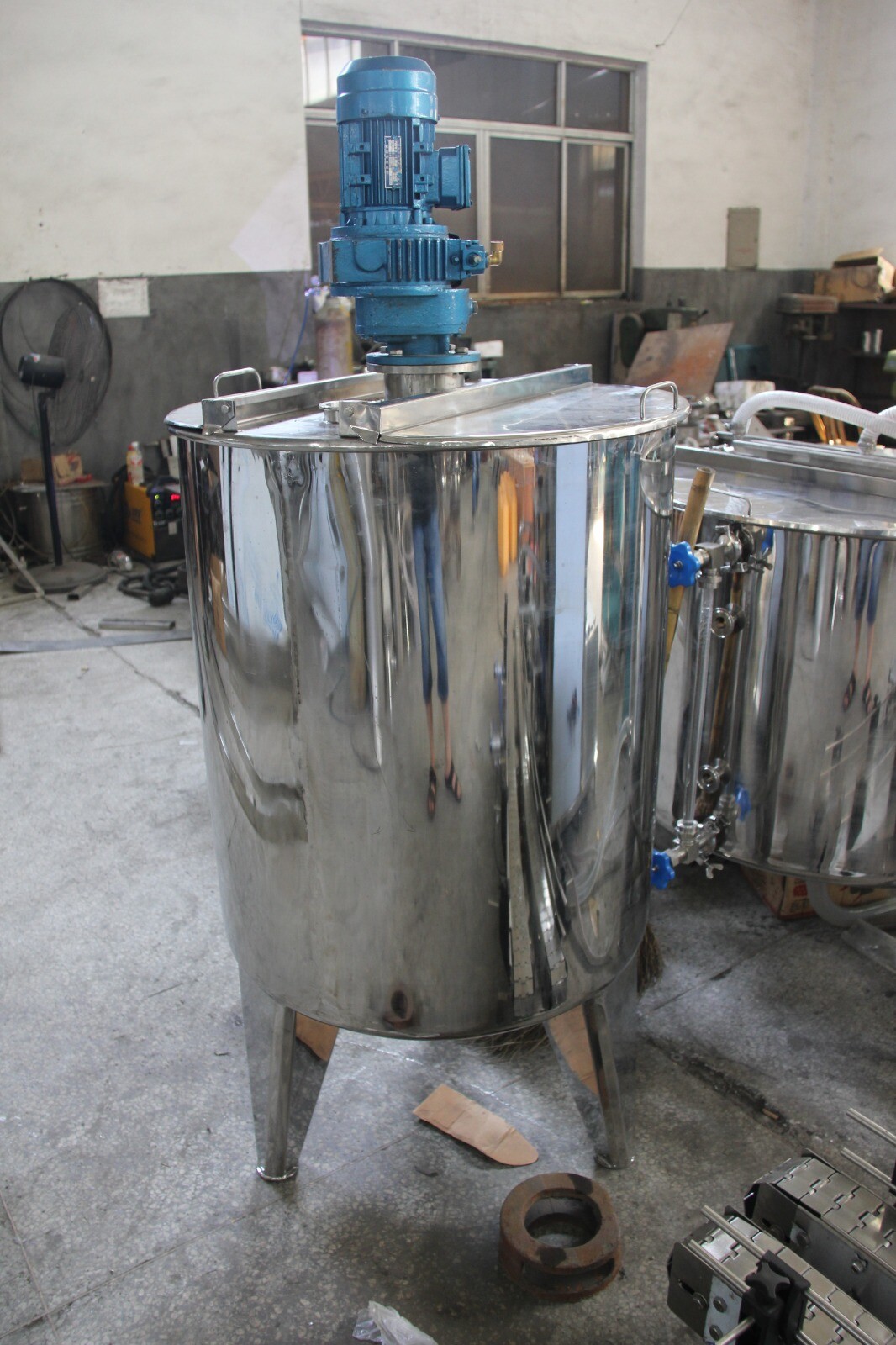 100 Gallon Heating Mixing Machine Heated Stirring Tank for Paste Filler ...