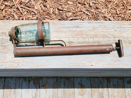 Antique ATLAS 1858 Garden Bug Sprayer With Wood Handle 160 Years Old ...