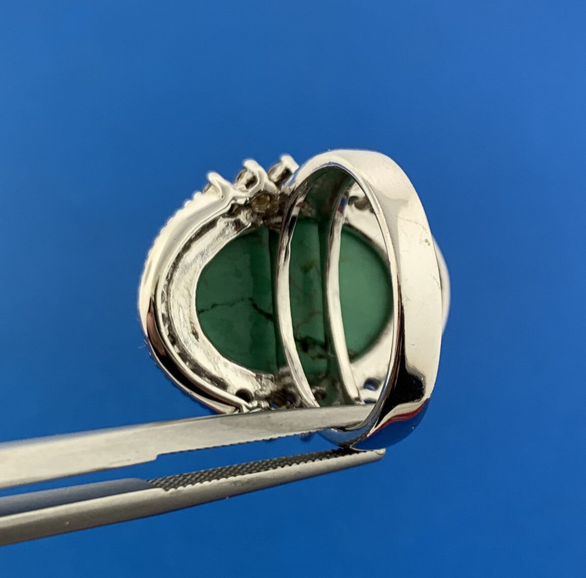 Joseph Esposito ESPO Sterling Silver Green Turquoise Cubic Zirconia ...