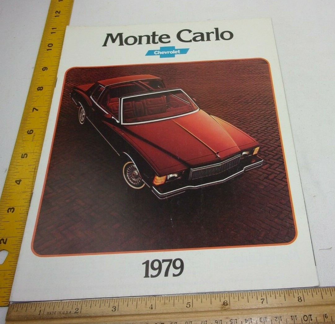 Chevrolet Monte Carlo 1979 car brochure magazine C55 options colors | eBay