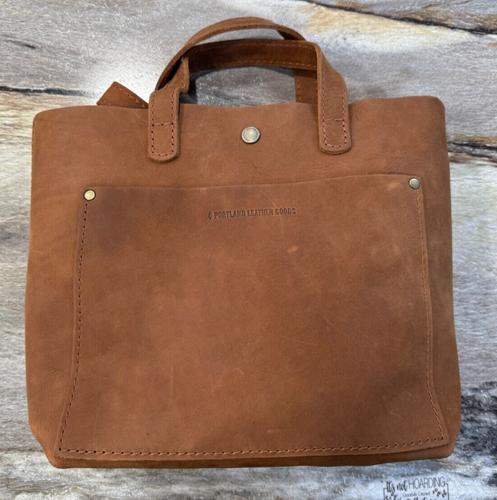 Portland Leather Goods COCOA Mini Classic Crossbody Tote Leather New | eBay