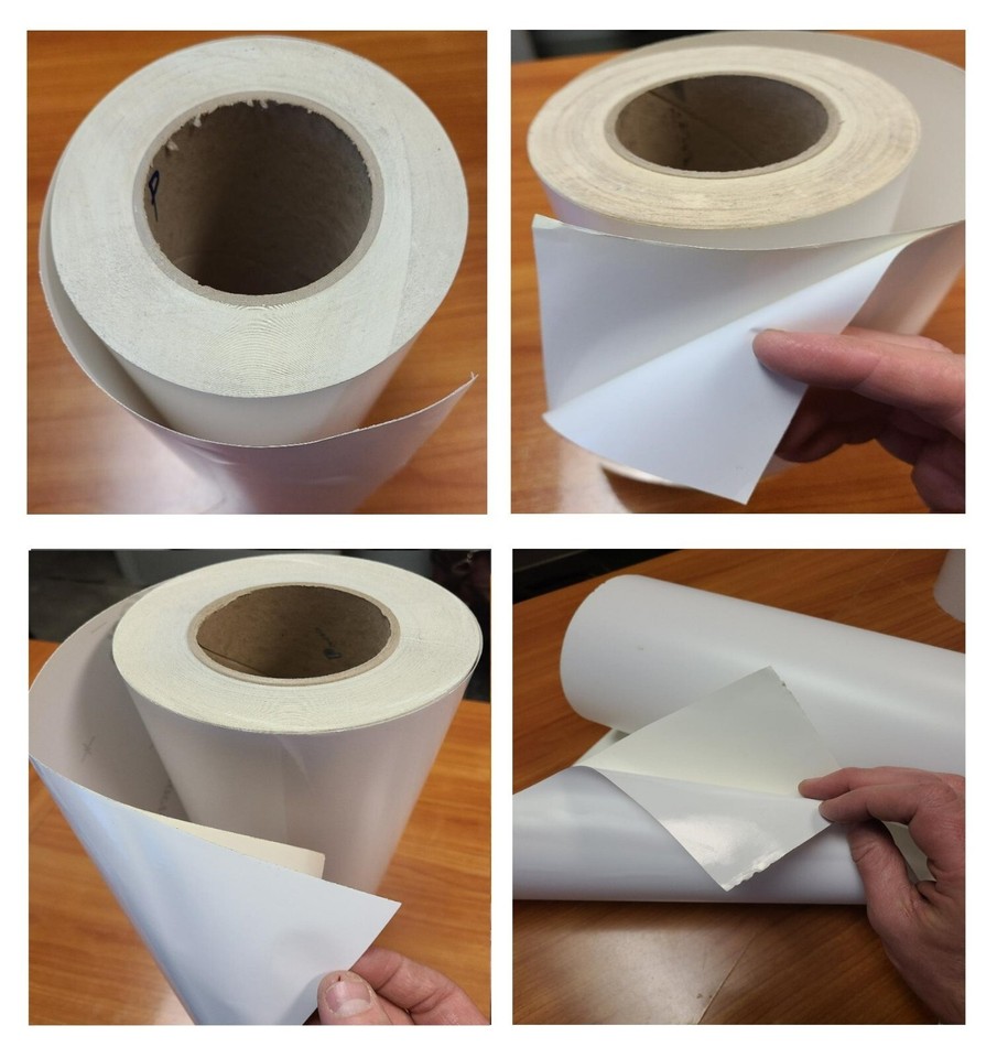 Gloss & Matte White Sign Vinyl Adhesive Decal Sticker CHEAP (Not for ...