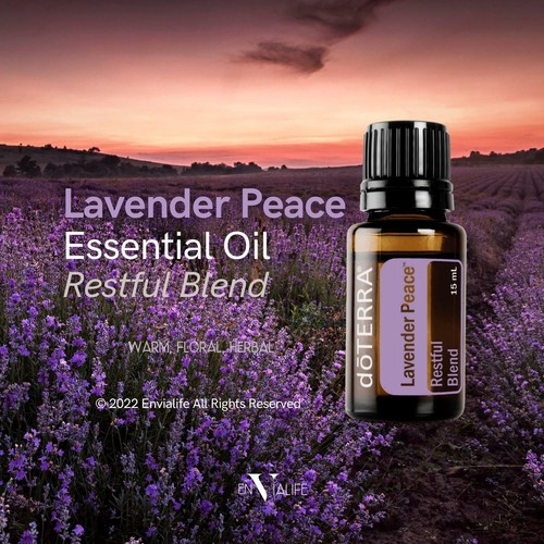 dōTERRA Lavender Peace Essential Oils 15ml 🌈 Restful Blend Free Post ...