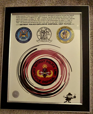 DETROIT RARE EXPLOSIVE DISPOSAL UNIT PATCH ONE OF A KIND | eBay