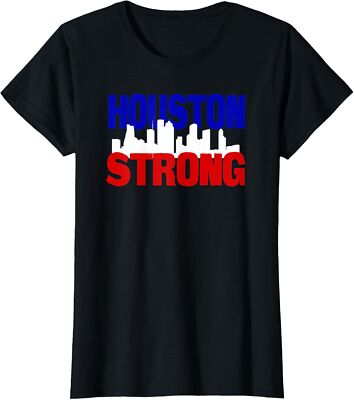 Houston Strong Texas Pride I Love Houston Design Ladies' Crewneck T ...